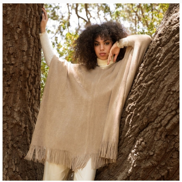 Shiraleah | Sweaters | Shiraleah Chicago Camel Rowan Poncho Nwt | Poshmark